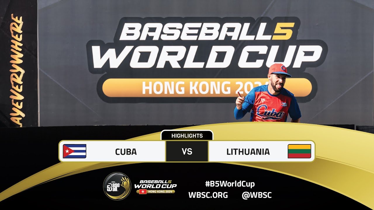 Highlights | CUB vs LTU | Copa Mundial de Béisbol5 WBSC 2024 | Béisbol5 ᵀᴹ
